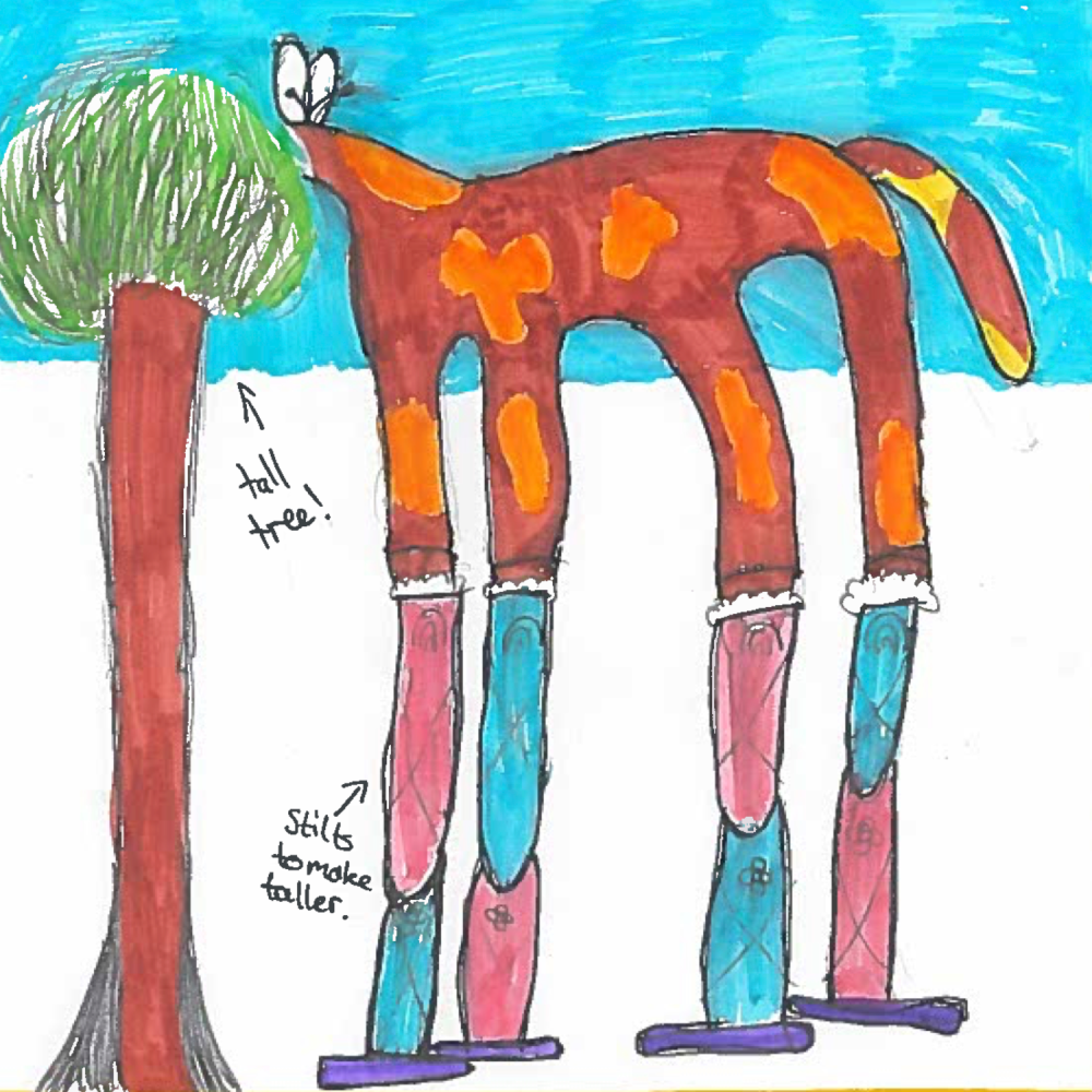 Giraffe Stilts : Little Inventors